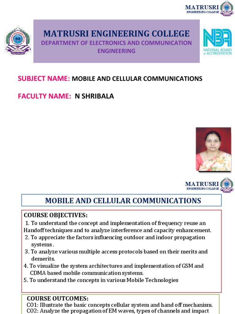 MCC Unit 1 | PDF | Cellular Network | 4 G