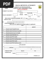 Ghana Revenue Authority: Monthly Vat & Nhil Return | PDF | Value Added ...