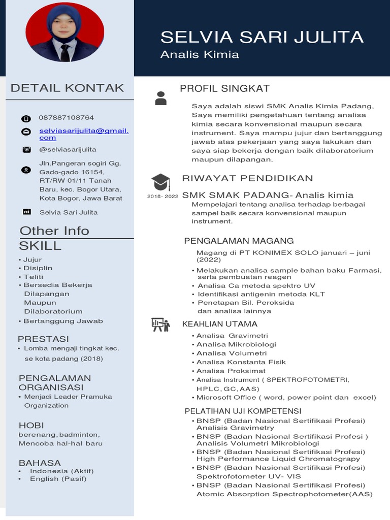 CV Selvia Sari Julitaa | PDF