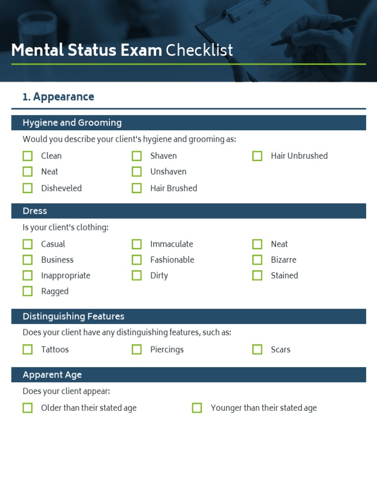 Mental Health Status Exam Cheat Sheet ICANotes | PDF | Hallucination ...