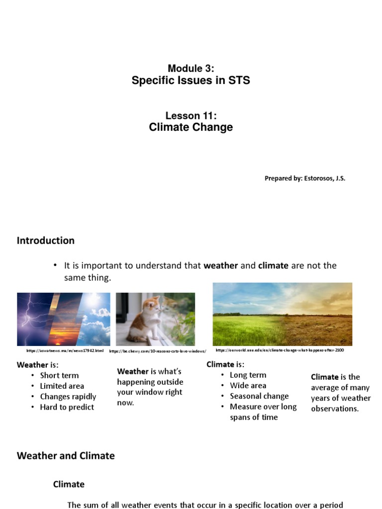 Module 3 Lesson 10 Climate Change | PDF | Climate Change | Greenhouse ...