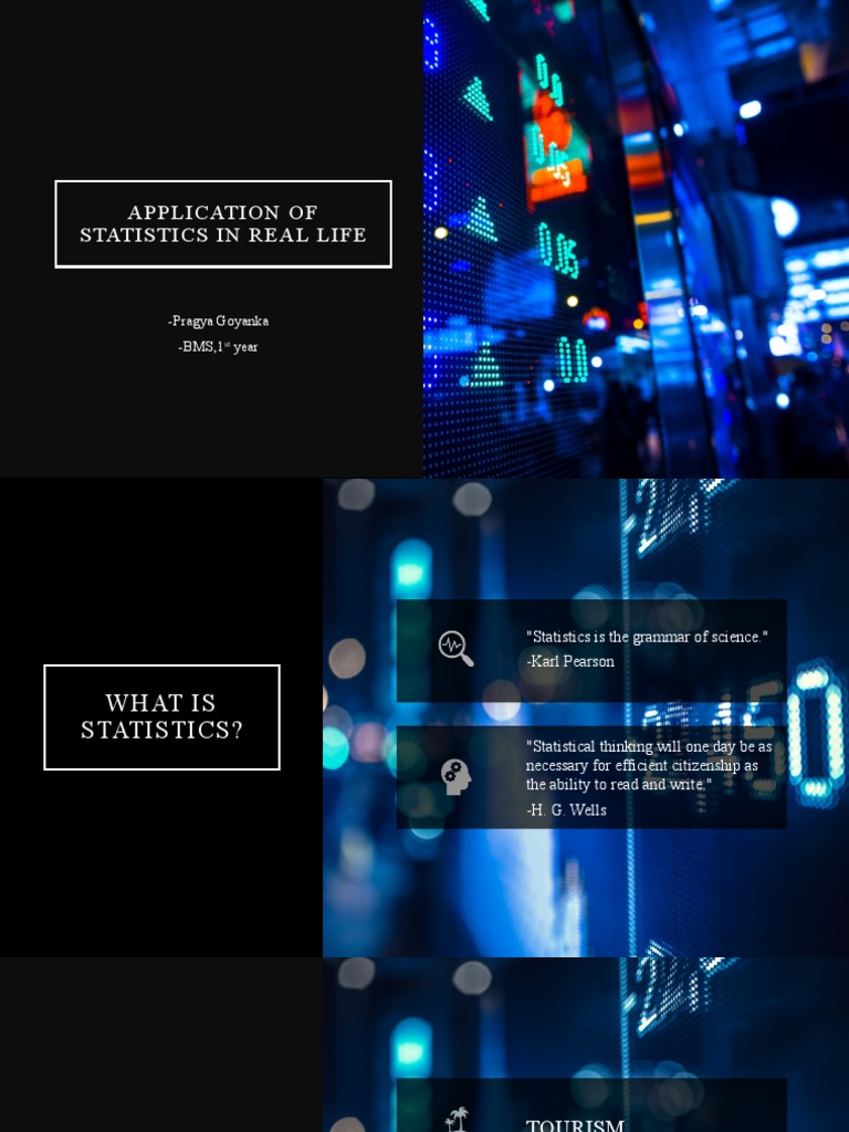 Application of Statistics in Real Life | PDF | Analytics | Statistics