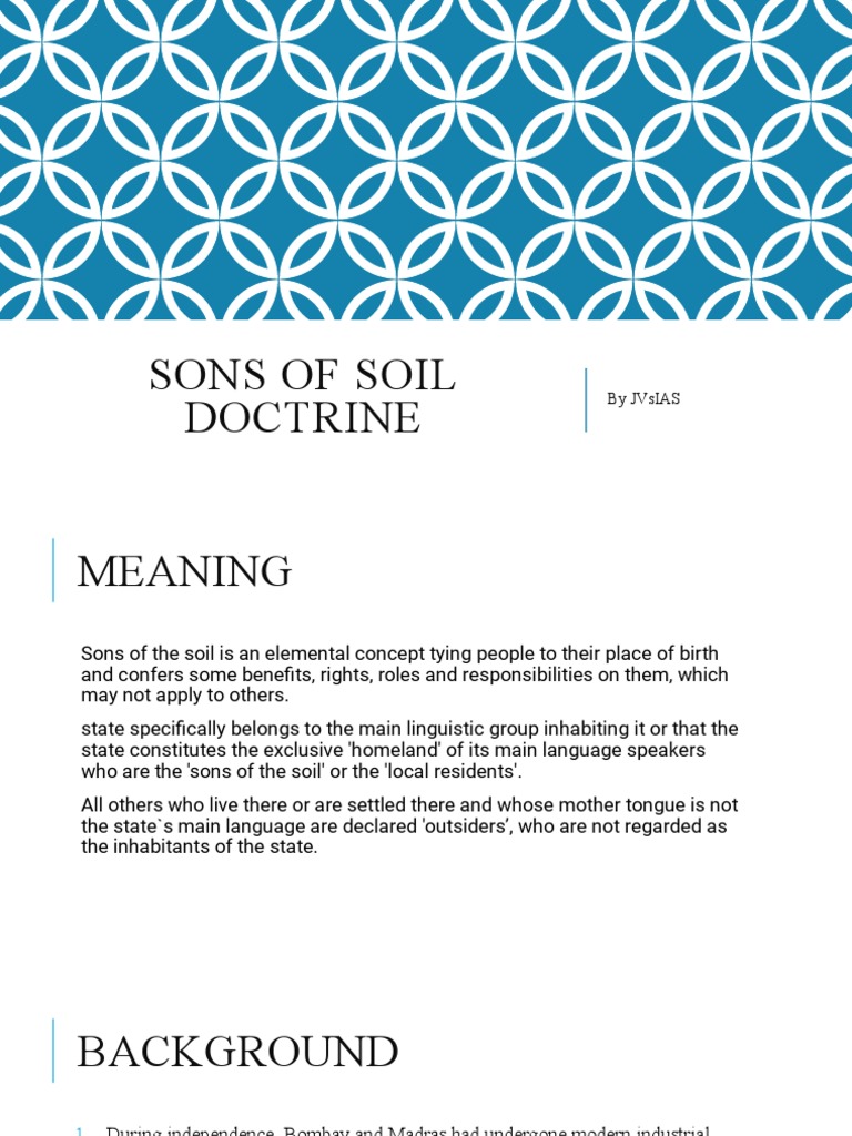 Sons of Soil Doctrine | PDF | Mumbai | Indigenous Peoples