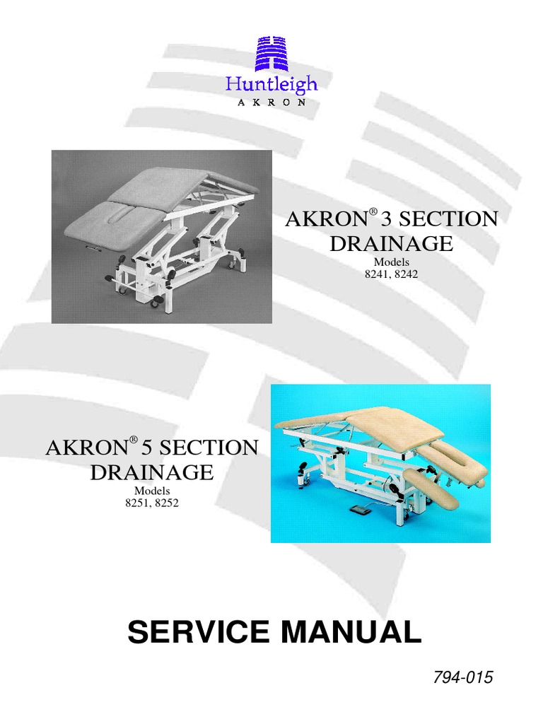 Service Manual: Akron 3 Section Drainage | Download Free PDF | Screw ...