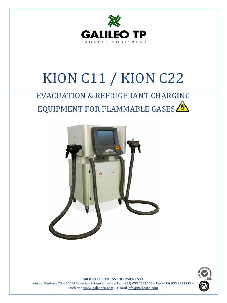 Kion C11 / Kion C22: Evacuation & Refrigerant Charging Equipment For ...