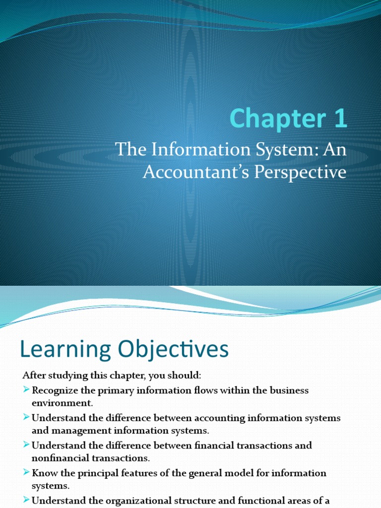 Chapter 1 Accounting Information System James Hall | PDF | Information ...