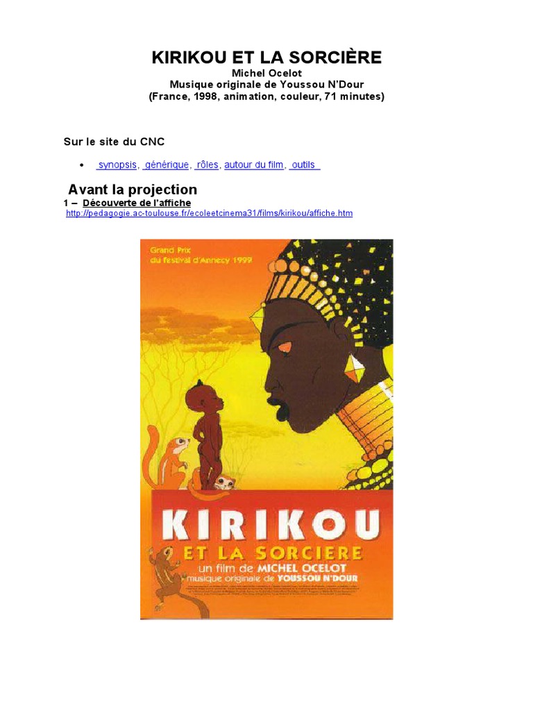 Kirikou | PDF | Afrique | Humain