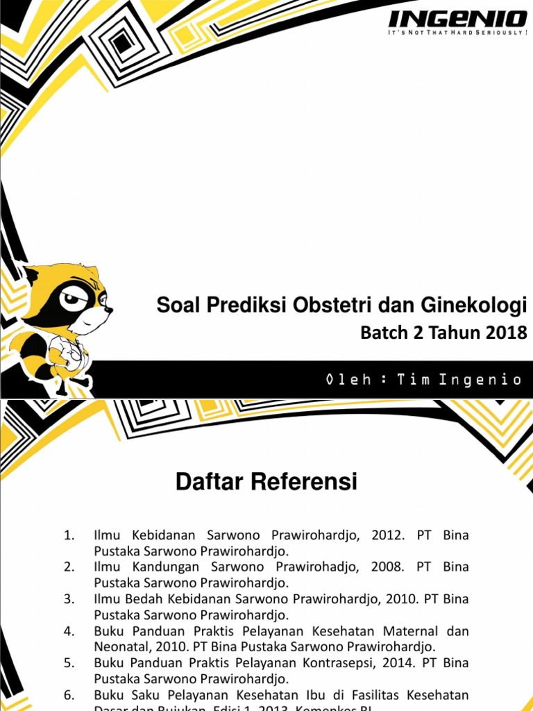 INGENIO SOAL PREDIKSI Obsgyn Batch | PDF