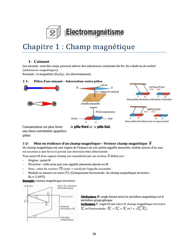 Cours et exercices électromagnétisme | PDF