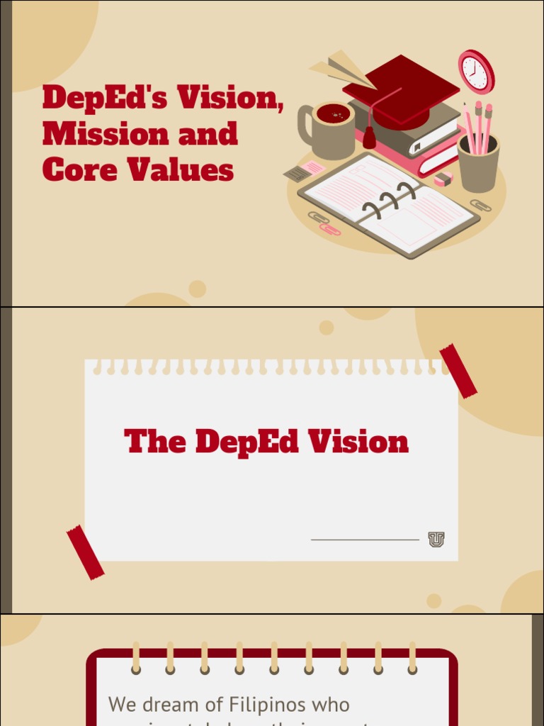 DepEd Vision Mission and Core Values PDF | PDF | Value (Ethics) | Learning