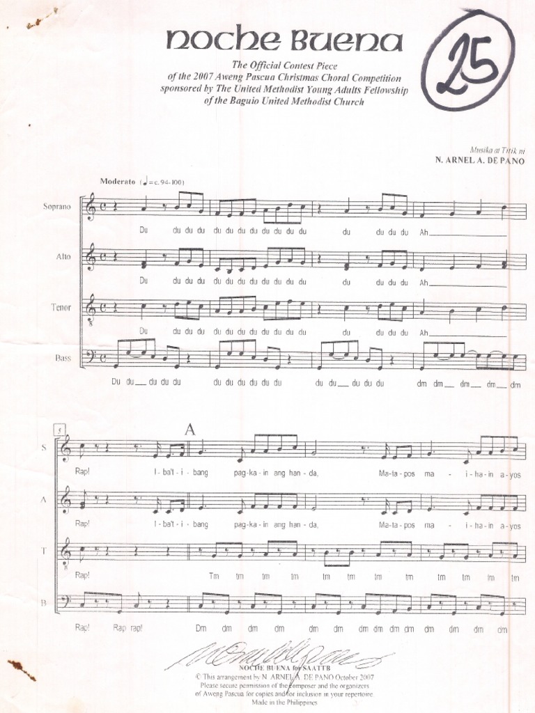 Arnel de Pano Noche Buena | PDF