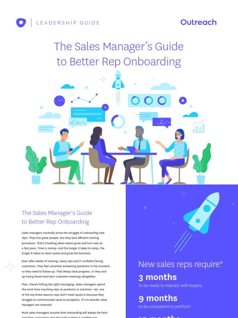 The Sales Managers Guide To Better Rep Onboarding | PDF | Sales ...