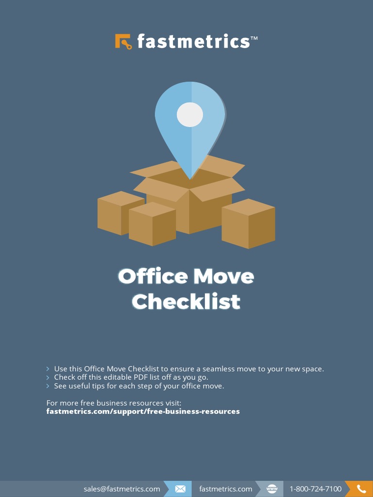 Office Move Checklist Templates | Download Free PDF | Lease | Cloud ...