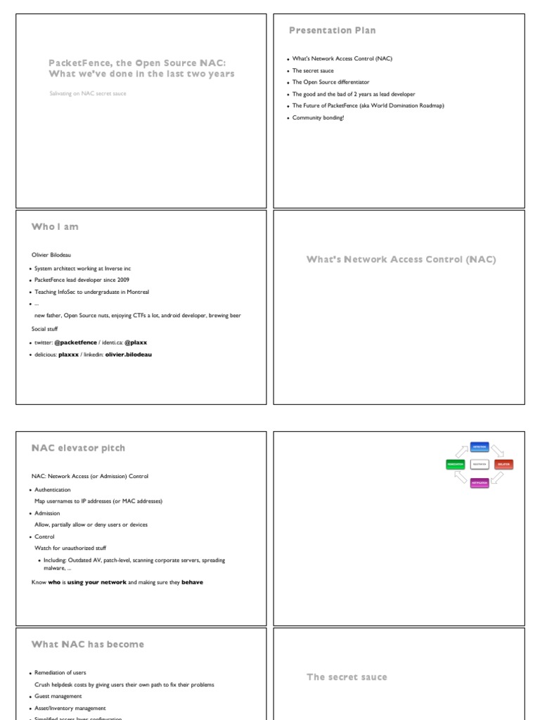 DEFCON 19 Bilodeau PacketFence | PDF | Radius | Proxy Server