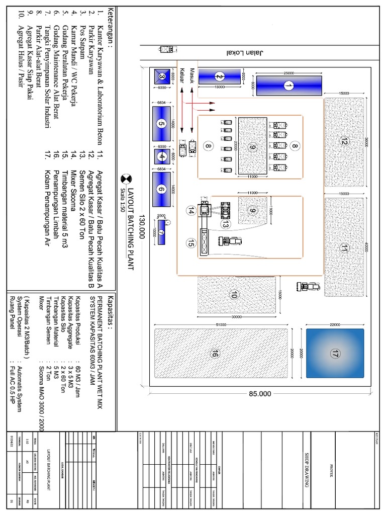 Batching Plant Layout | PDF