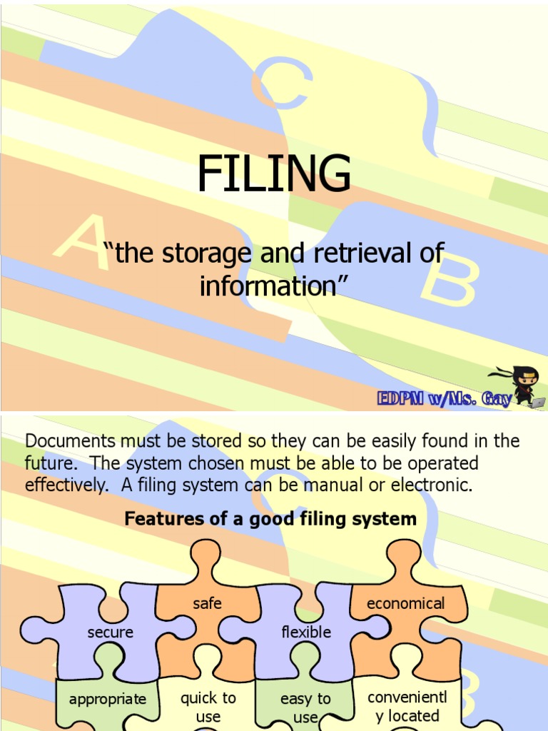 Filing System | PDF | Computer File | Computer Data Storage