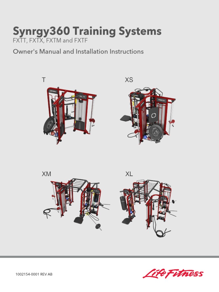 Synrgy360 Training Systems: Owner's Manual and Installation ...