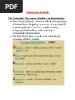 Mind Map - Nationalism in India | PDF | Mahatma Gandhi | Nonviolence