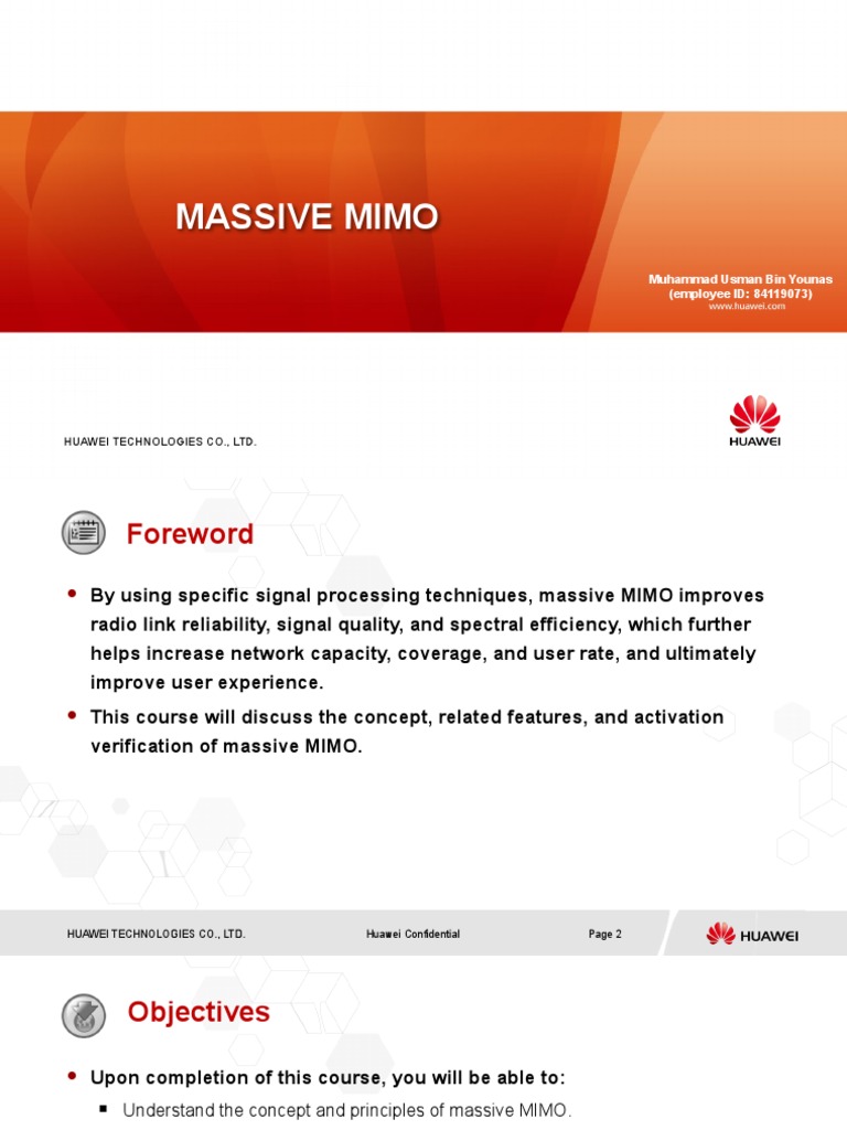 Massive Mimo: Huawei Technologies Co., LTD | PDF | Mimo | Wireless