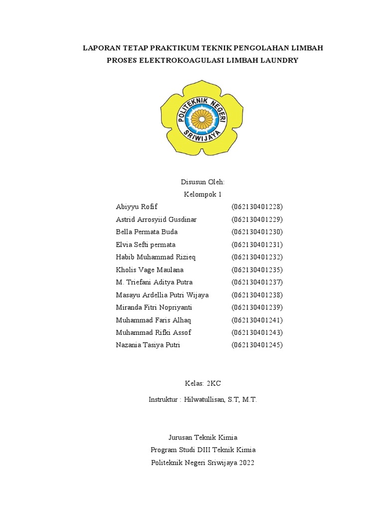 Laptap TPL Elektrokoagulasi | PDF