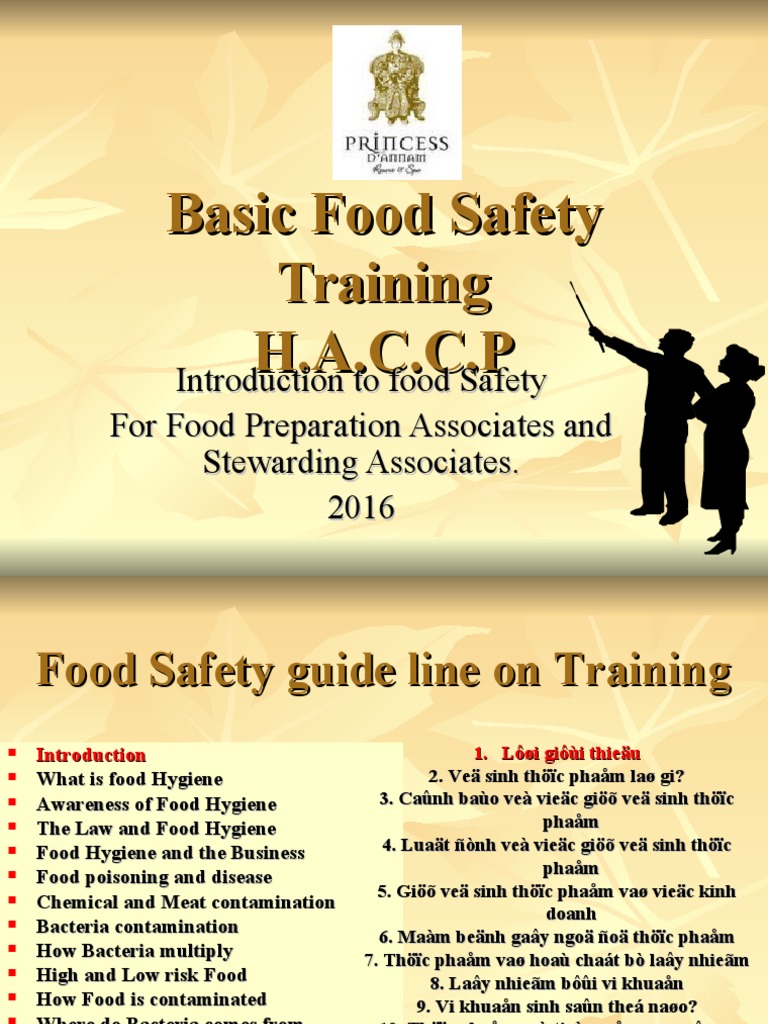 Basic Food Safety Training H.A.C.C.P | PDF | Foods | Refrigerator