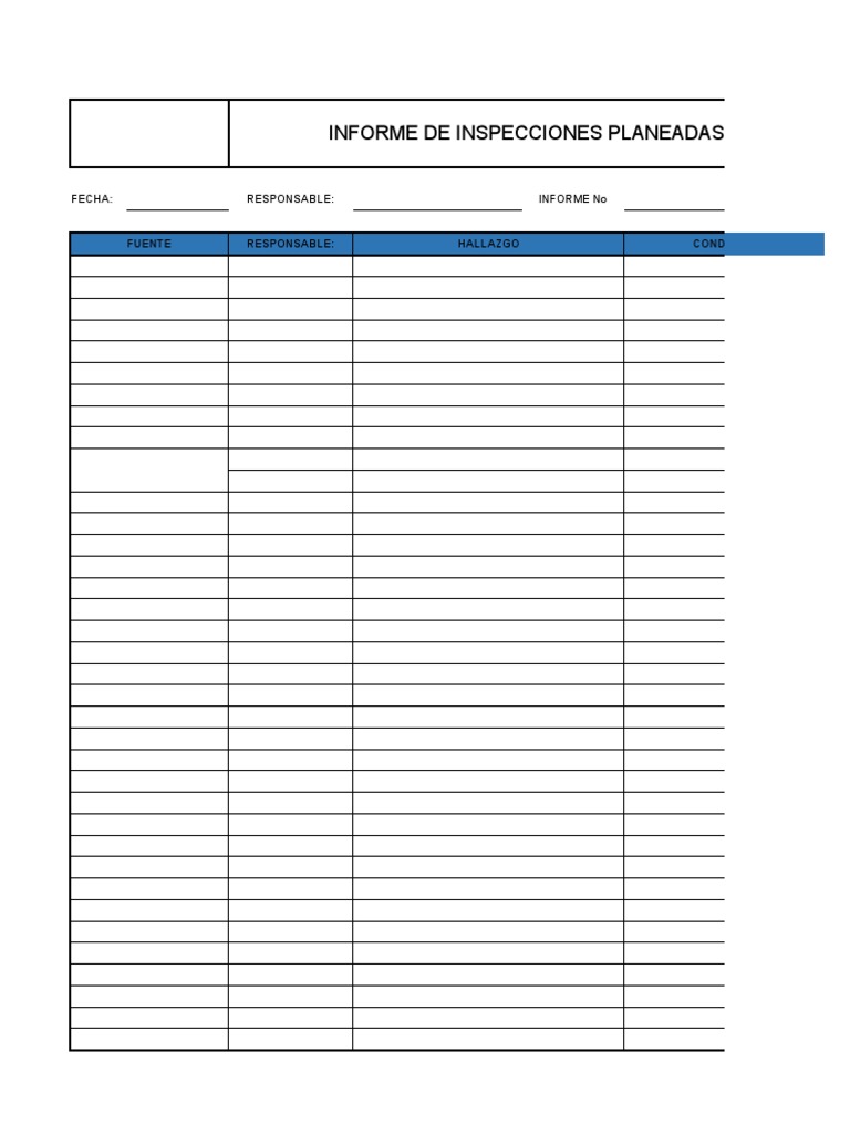 Informe de Inspecciones | PDF