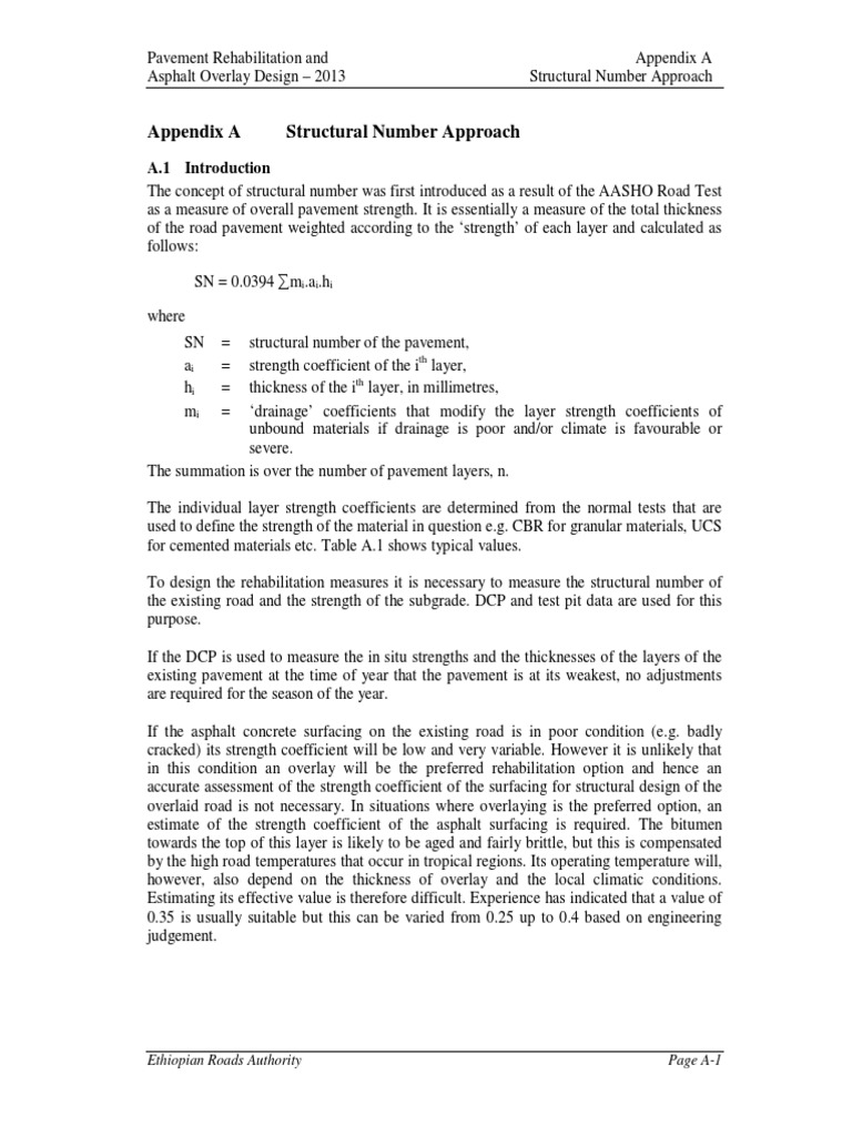 Pavement Rehabilitation and Asphalt Overlay Design Manual - Appe | PDF ...