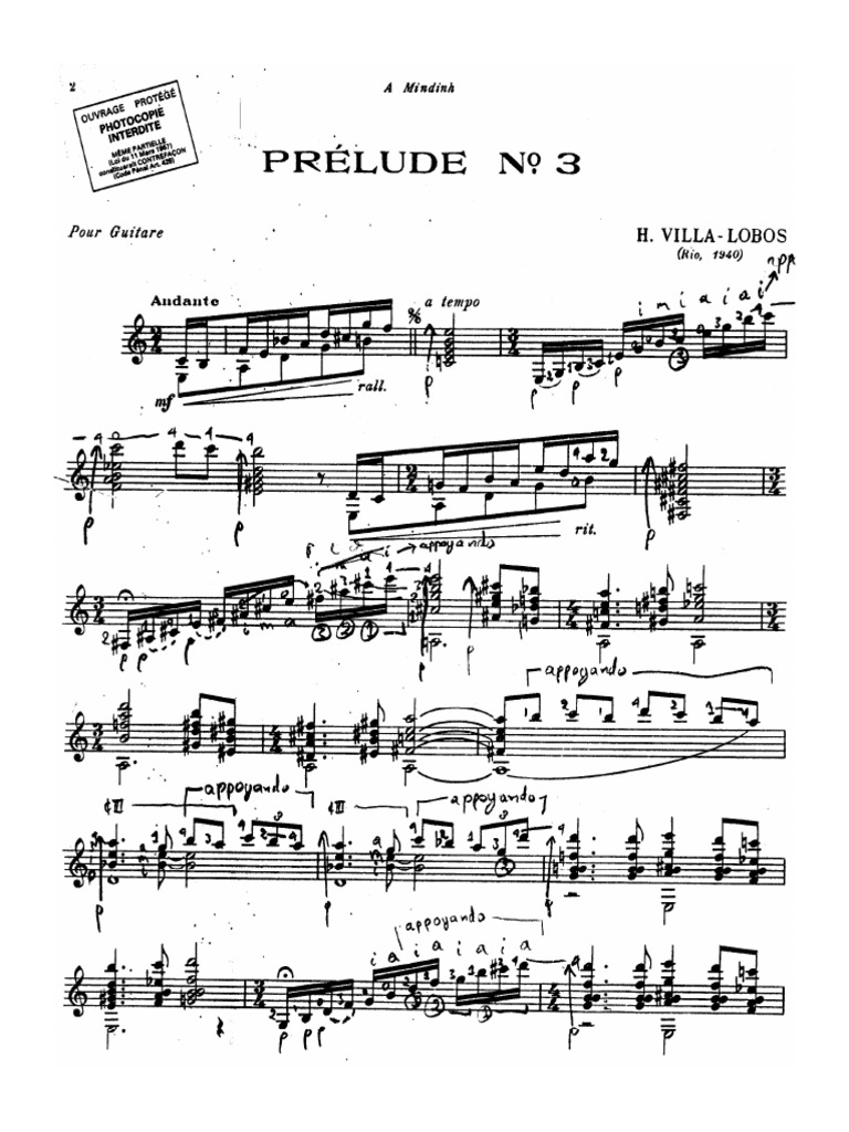 Preludio 3 Villa-Lobos | PDF