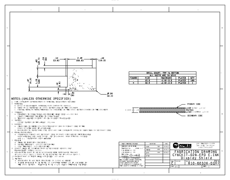 EPD Drill Fabrication Drawing | PDF | Semiconductor Device Fabrication ...