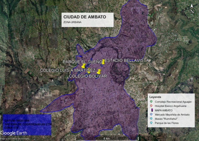 Mapa Ambato Cartografia | PDF