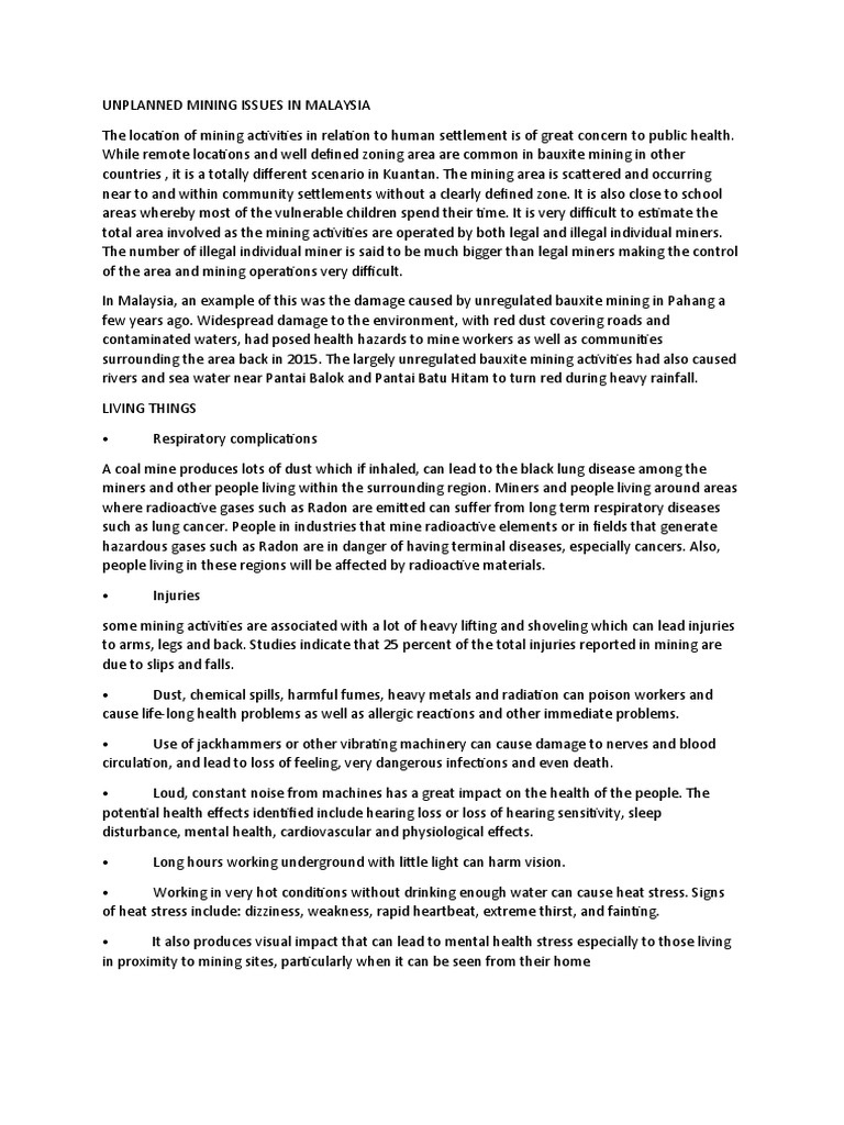 Mining Activity | PDF | Mining | Water Pollution Mining Activity | PDF | Mining | Water Pollution