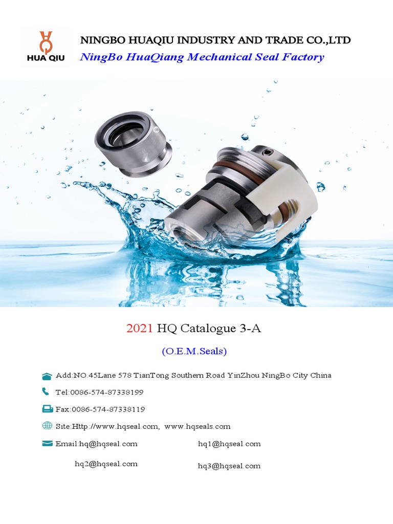 2021-3A (O E M Seals) | PDF | Water | Applied And Interdisciplinary Physics