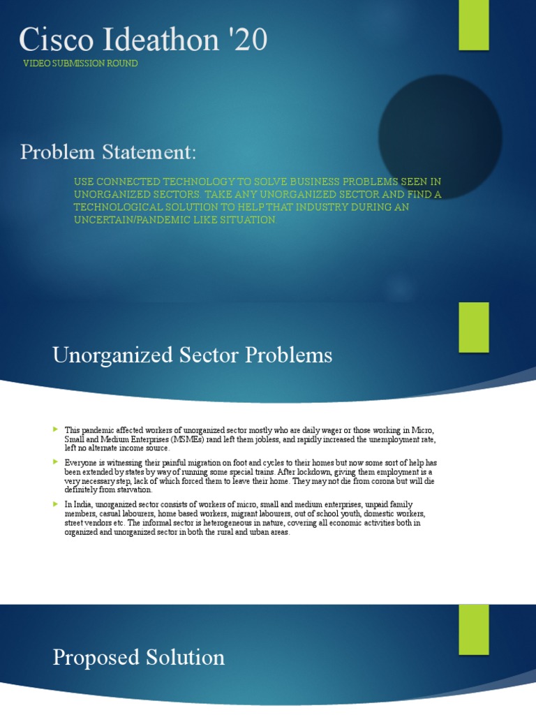 Cisco Ideathon 2 | PDF | Databases | Unemployment