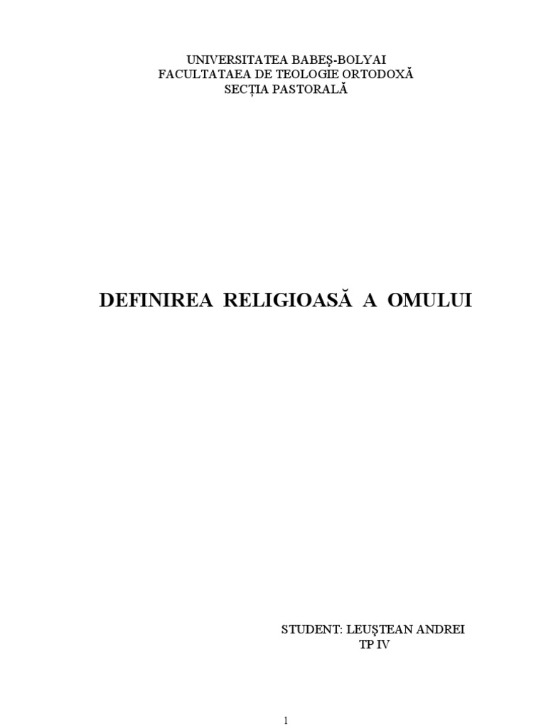 Lucrare Apologetică | PDF