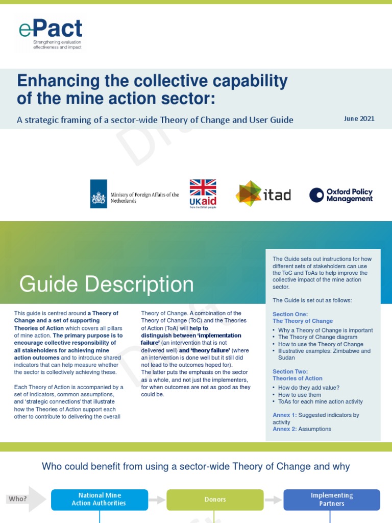 Mine Action ToC ToA Guide Draft | PDF | Business | Technology & Engineering