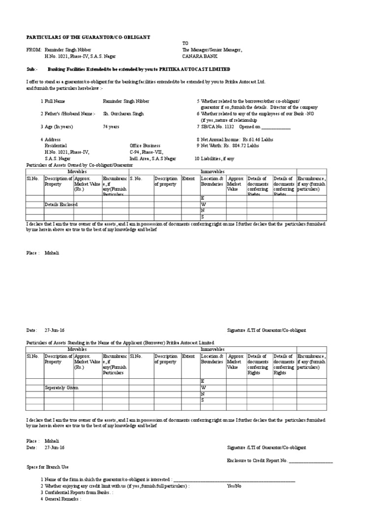Canara Bank Form 589 Rsnxls PDF Free | PDF | Banks | Financial Services
