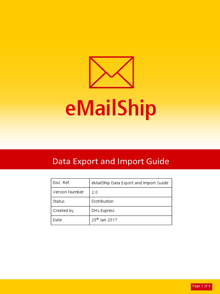 eMailShip Data Transfer Guide | PDF | Information Technology Management ...