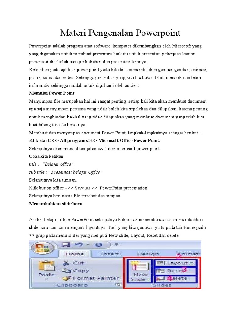 Panduan Dasar PowerPoint Lengkap | PDF