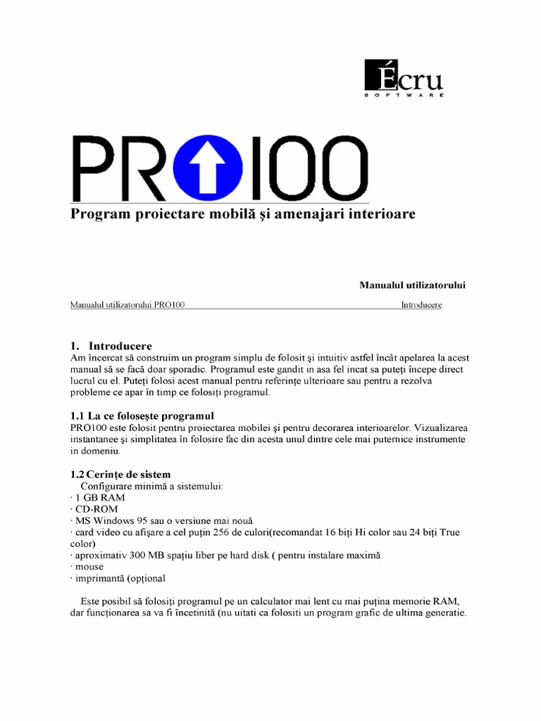 Manual PRO100 Rom | PDF