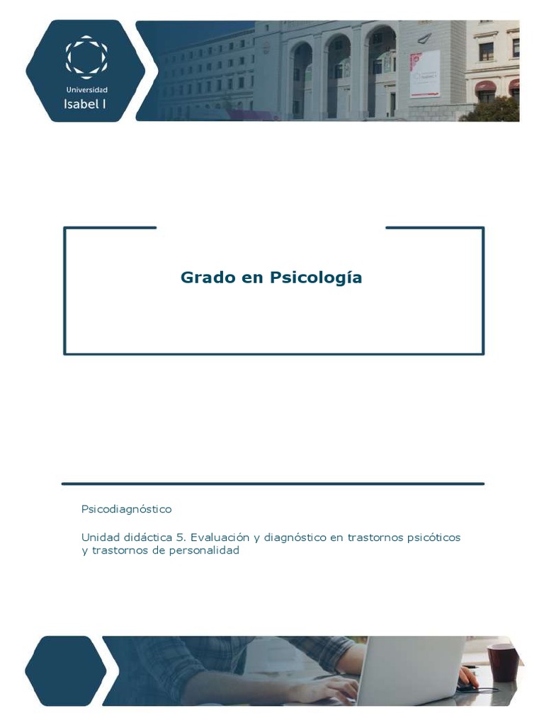 Ud5 Psicodiagnostico | PDF | Esquizofrenia | Manual Diagnóstico y Estadístico de los Trastornos ...