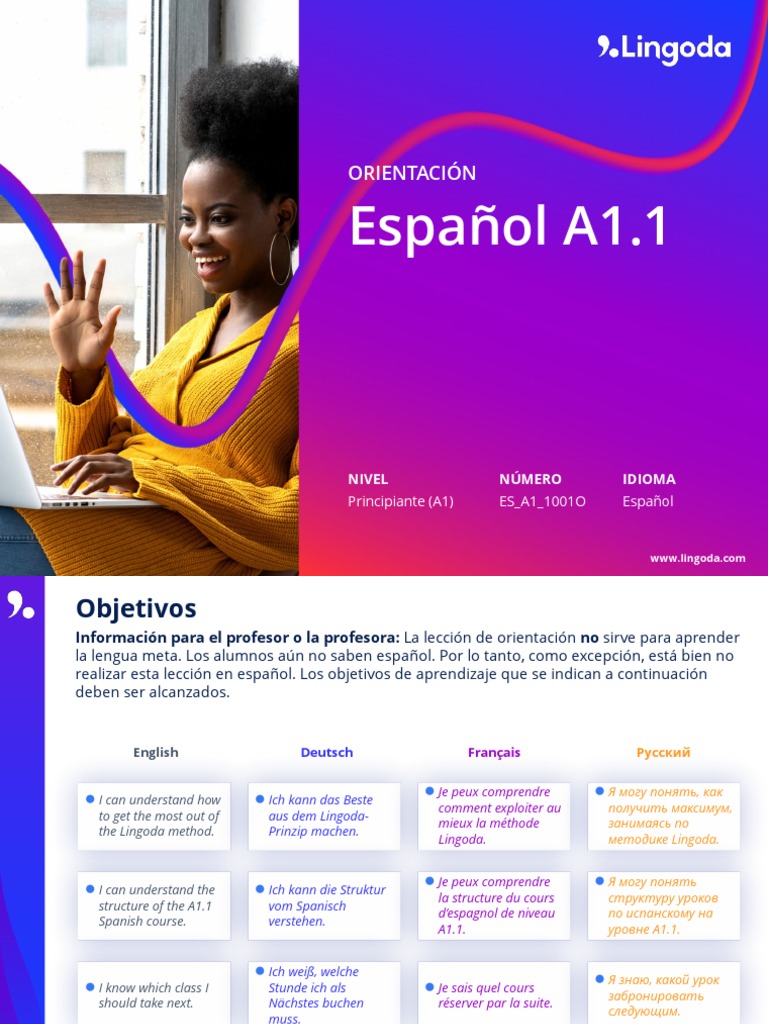 Español A1.1: Orientación | PDF | America latina