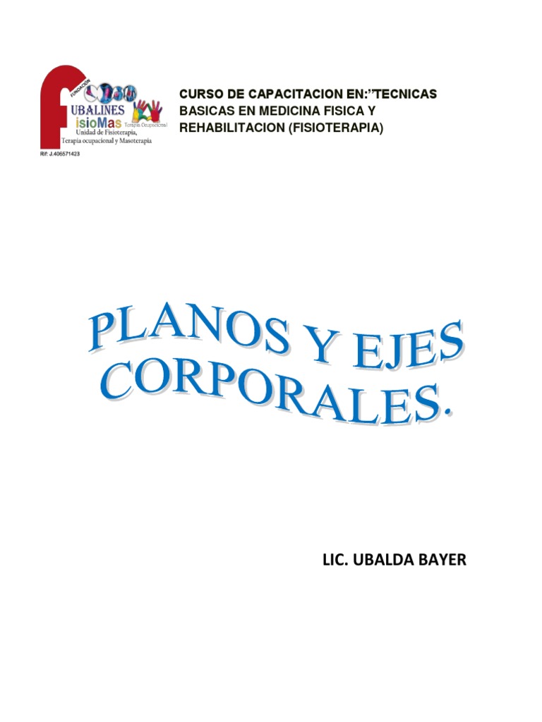 Obj. 04 Ejes y Planos Corporales | PDF