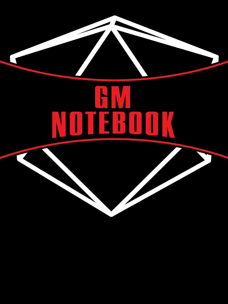 Your Best Game Ever GM Notebook (Form-Fillable) | PDF | Tabletop Games ...