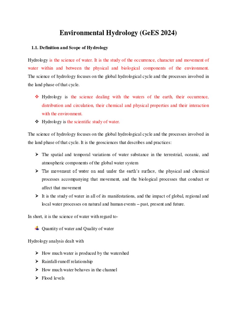 Environmental Hydrology | PDF | Aquifer | Groundwater