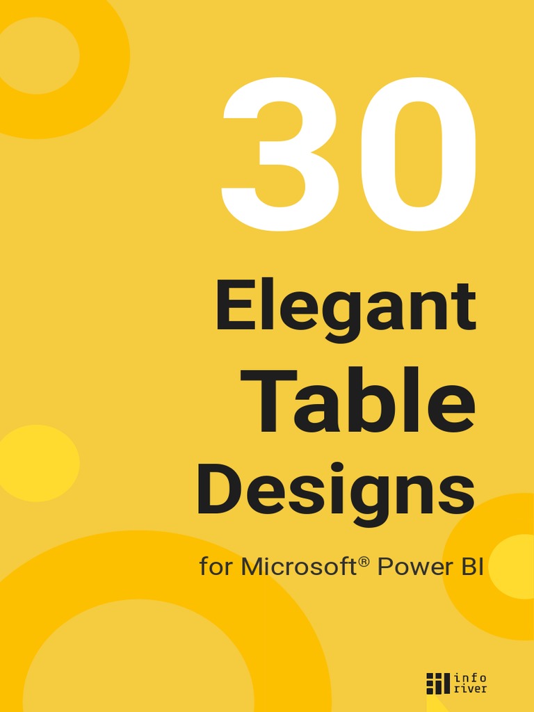 30 Elegant Table Designs For Microsoft Power BI Ebook | PDF | Icon ...