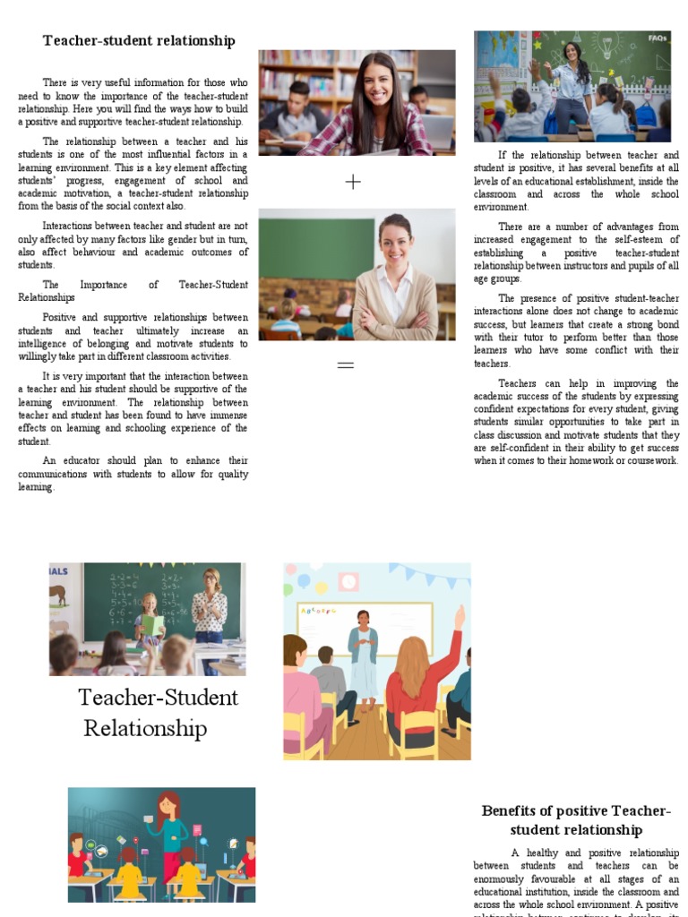 Relationship Between Students and Teachers | PDF | Teachers | Learning