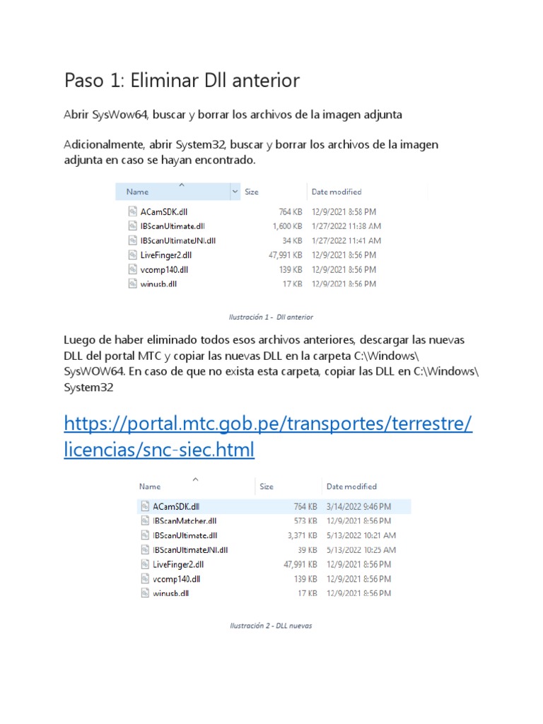 Instrucciones Actualizacion | PDF