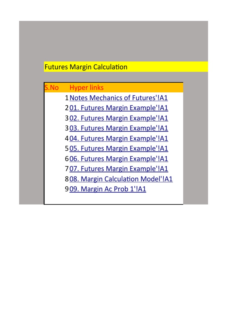 Futures Margin Calculation Guide | PDF | Futures Contract | Margin ...