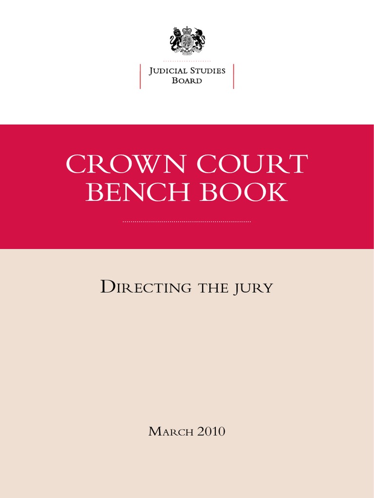 Benchbook Criminal 2010 | PDF | Burden Of Proof (Law) | Trials