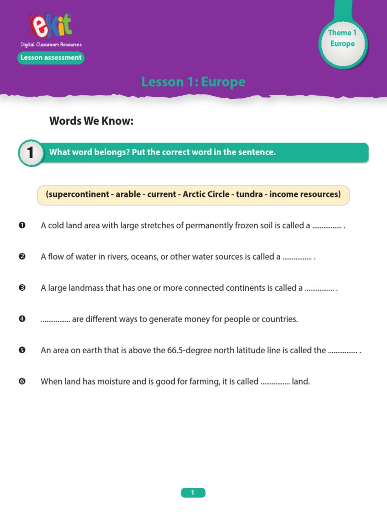 Key To Social Studies 5 Lesson Assessment | PDF | Jordan | China